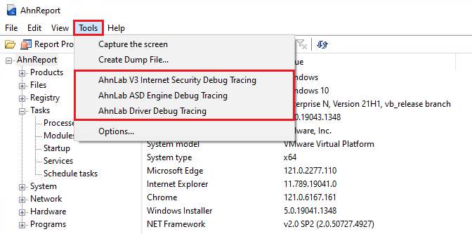 [LOG] AhnReport Collection - Debug Log – ASK